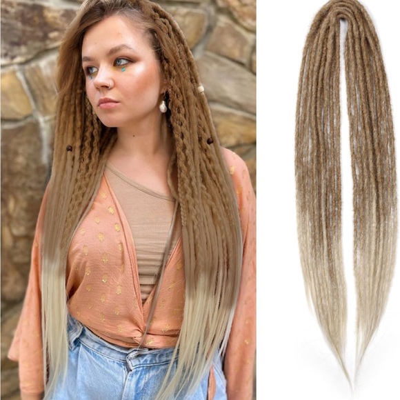 Hair | 24 Inch De Dreads Full Set Synthetic Hippie Style Dreads 1 ...